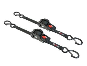 1" x 10' Cam-Lock Tie Down with Snap S-Hooks and Soft-Tie (2 Pack ...