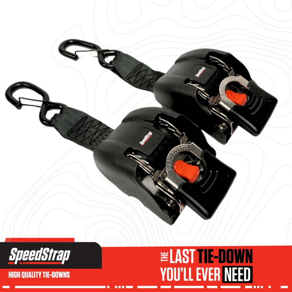 Stainless Steel Retractable Marine Transom Tie-Down Straps | SpeedStrap