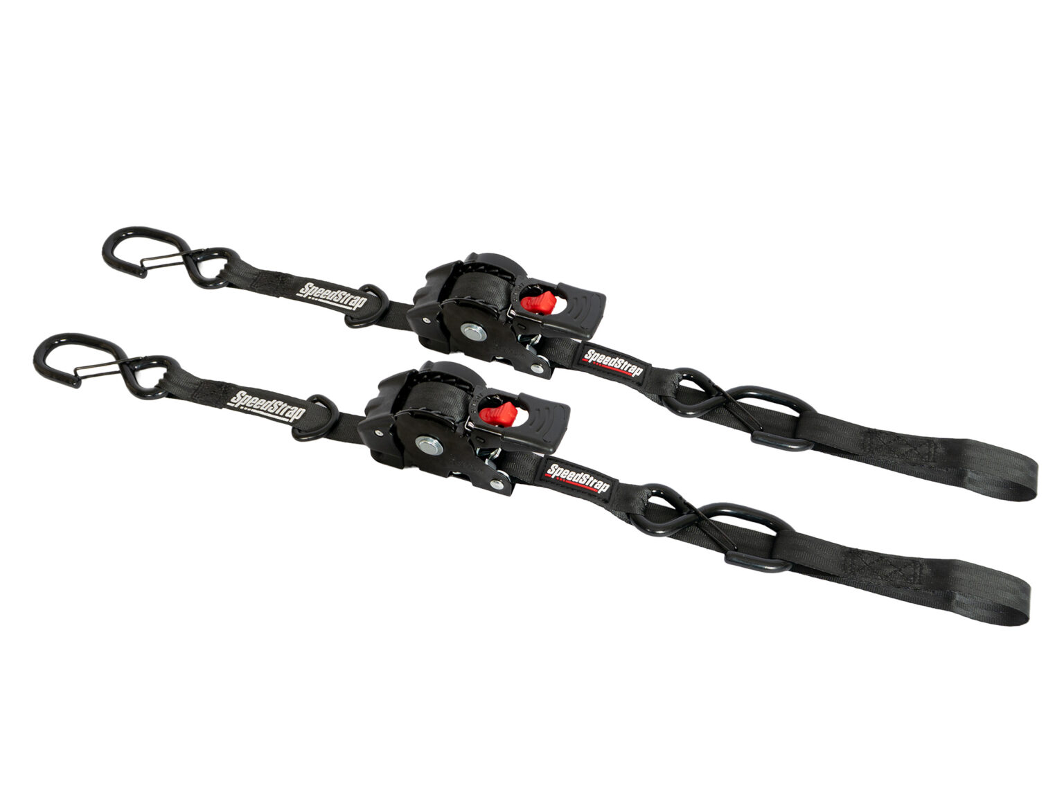 1" x 10ft Retractable Tie Downs w/ Built in Soft-Tie (2-Pack) | SpeedStrap
